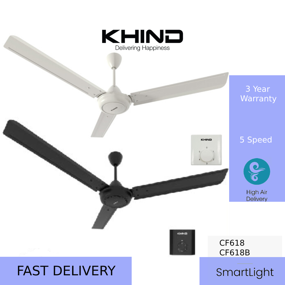 Khind Ceiling Fan 60" CF625 CF625B Kipas Siling CF618B CF618 CF611 ...