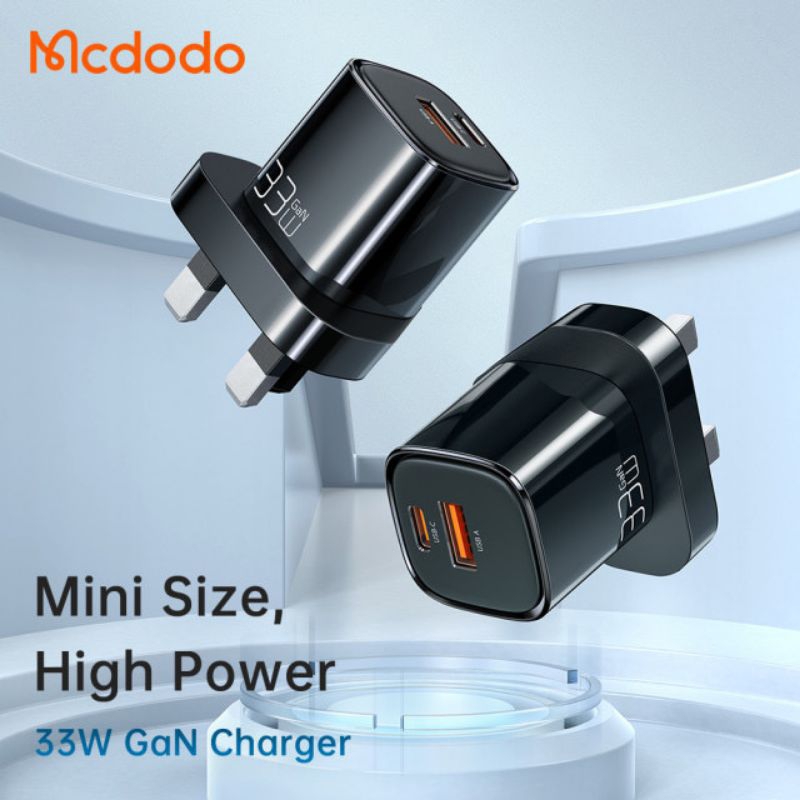 Mcdodo 33W Dual Output Fast GaN Charger (Mi Charge Turbo 27W ...
