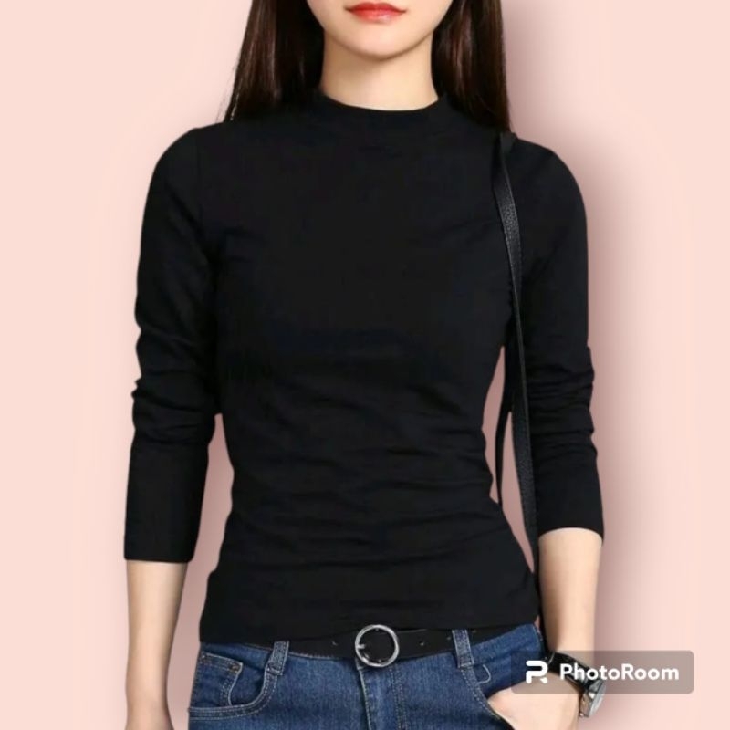 Inner Round Neck Woman Long Sleeve ( S-XXL ) | Shopee Malaysia