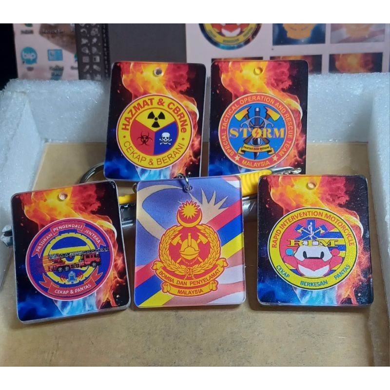 Keychain Logo Pasukan Khas Bomba | Shopee Malaysia