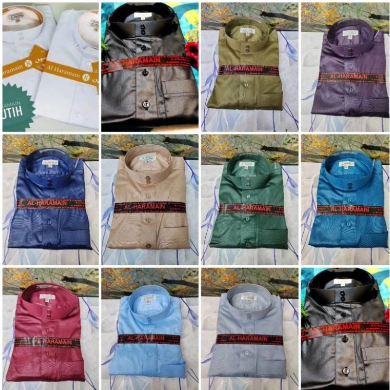 ready stock jubah Al Haramain kain licin high quality turquoise, black ...
