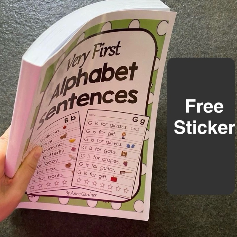 ABC FIRST ALPHABET SENTENCES COLOUR PRINTING ( 4~6 OLD) | Shopee Malaysia