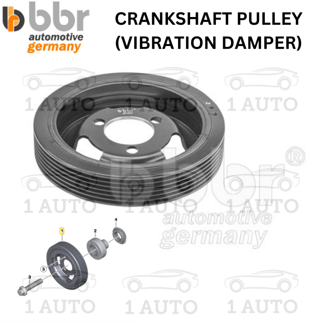 BBR GERMANY CRANKSHAFT PULLEY VIBRATION DAMPER BMW F30 316i F20 116i ...