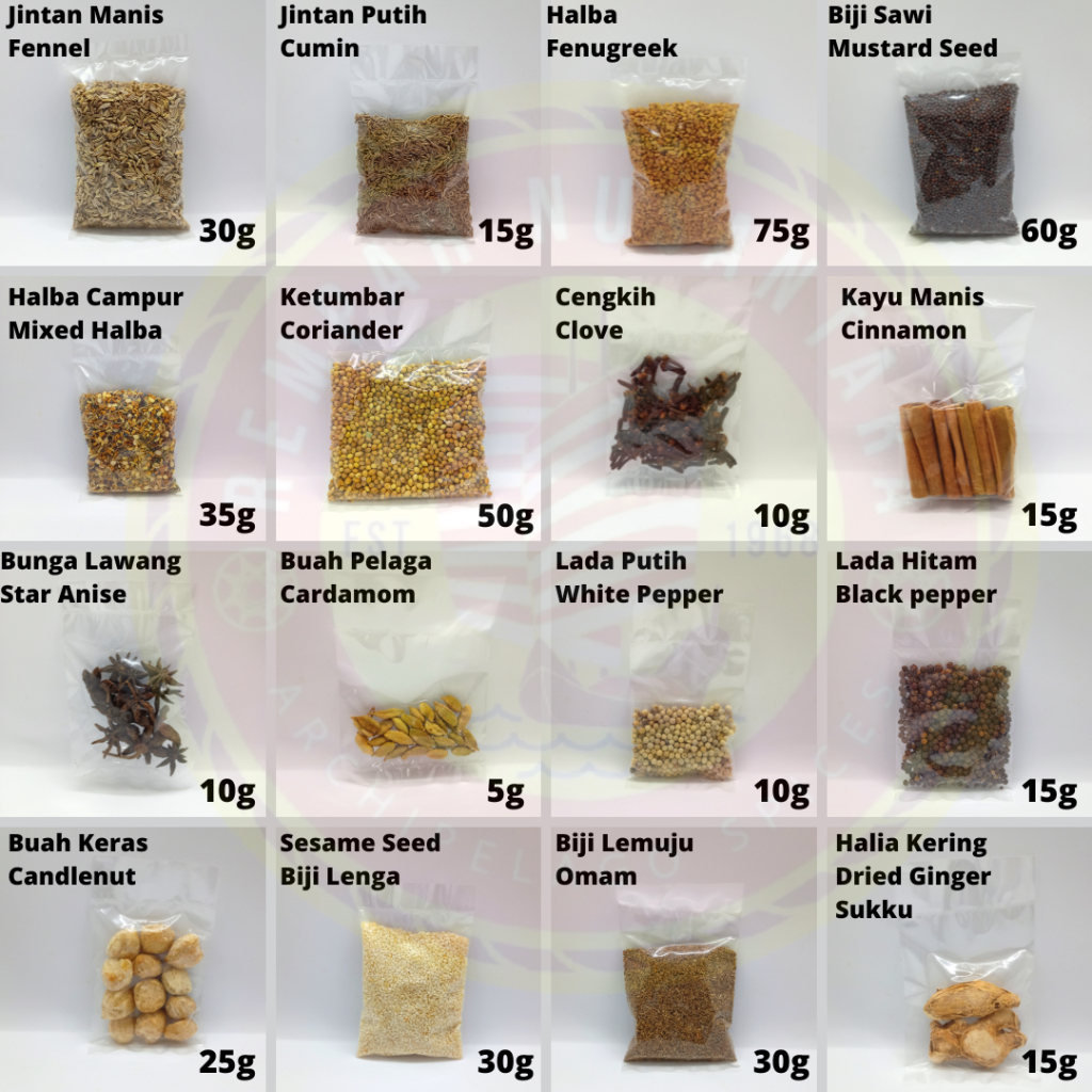 Rempah Ratus [Penumis] Kayu Manis/Cengkih/Bunga Lawang/Buah Pelaga/Lada ...