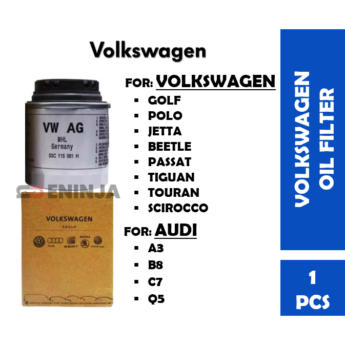 【READY STOCK】Volkswagen Oil Filter For Polo/ Golf/ Jetta/ Scirocco ...