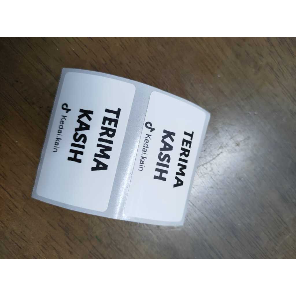 STICKER LABEL NAMA TRANSPARENT/PUTIH KALIS AIR | Shopee Malaysia