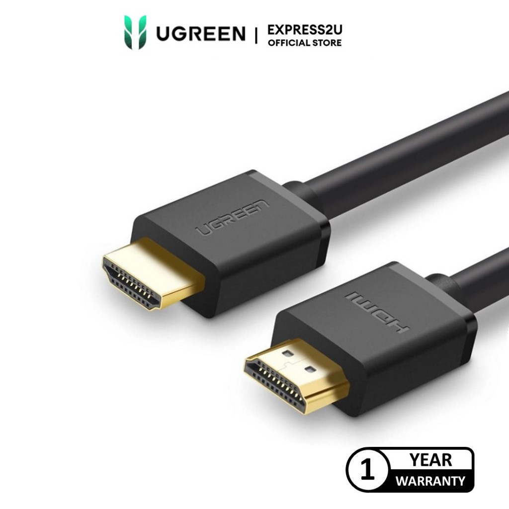 UGREEN HDMI 2.0 4K@60HZ CABLE 10M/12M/15M/20/25M/30M (BLACK) | Shopee Malaysia