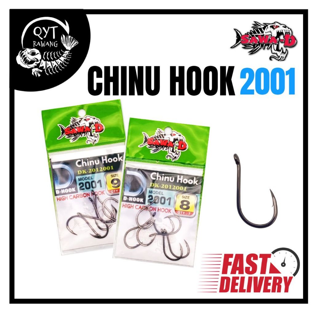 SAWA-D CHINU HOOK 2001 HIGH CARBON HOOK, FISHING HOOK | Shopee Malaysia