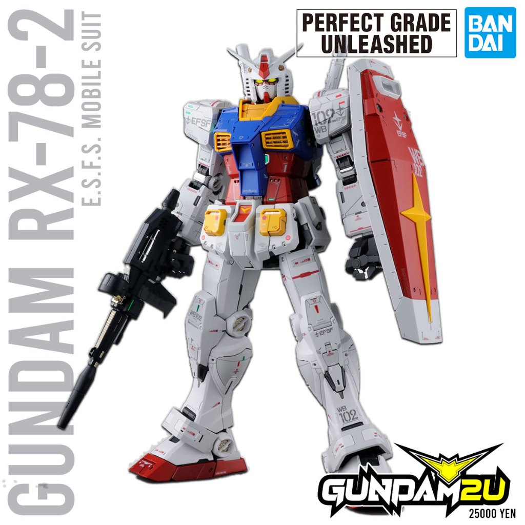 BANDAI PGU 1/60 RX-78-2 Gundam - Plastic Model Kit Perfect Grade PG ...