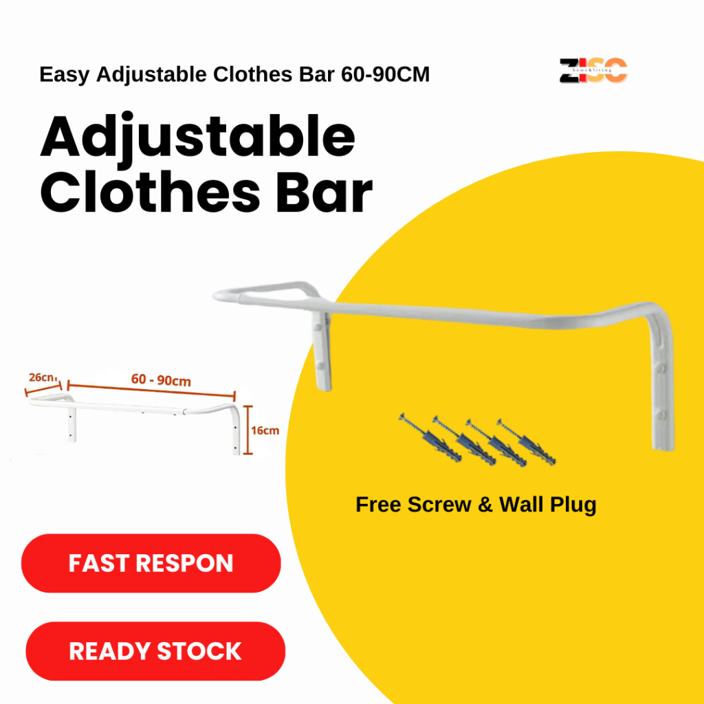 𝐑𝐄𝐀𝐃𝐘 𝐒𝐓𝐎𝐂𝐊 🔥 Rak Penyangkut Baju Dinding Besi Laundry Drying Clothes ... 𝐑𝐄𝐀𝐃𝐘 𝐒𝐓𝐎𝐂𝐊 🔥 Rak Penyangkut Baju Dinding Besi Laundry Drying Clothes ...