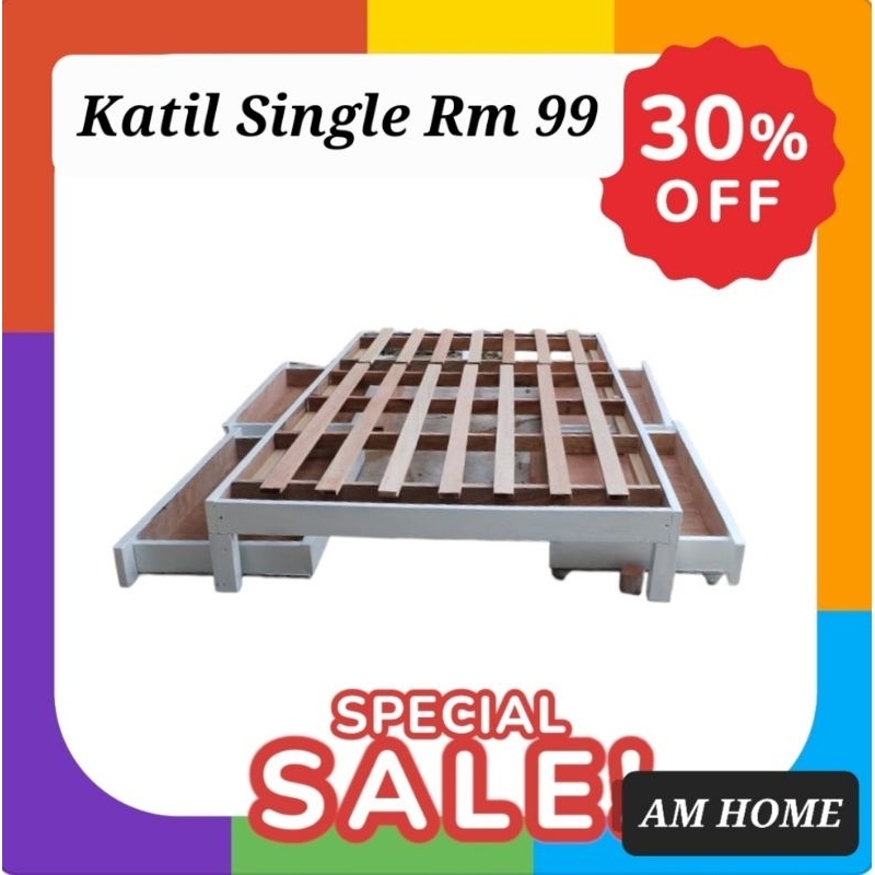 Direct Kilang Katil Bujan Katil Solid kayu, Single, Super Single, Queen ...