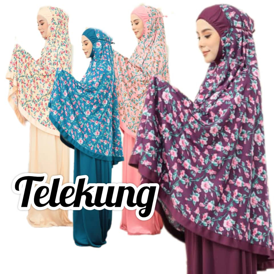 🔥READY STOCK 🔥 Telekung BUNGA LILY SEDONDON -telekung-kain sembahyang ...
