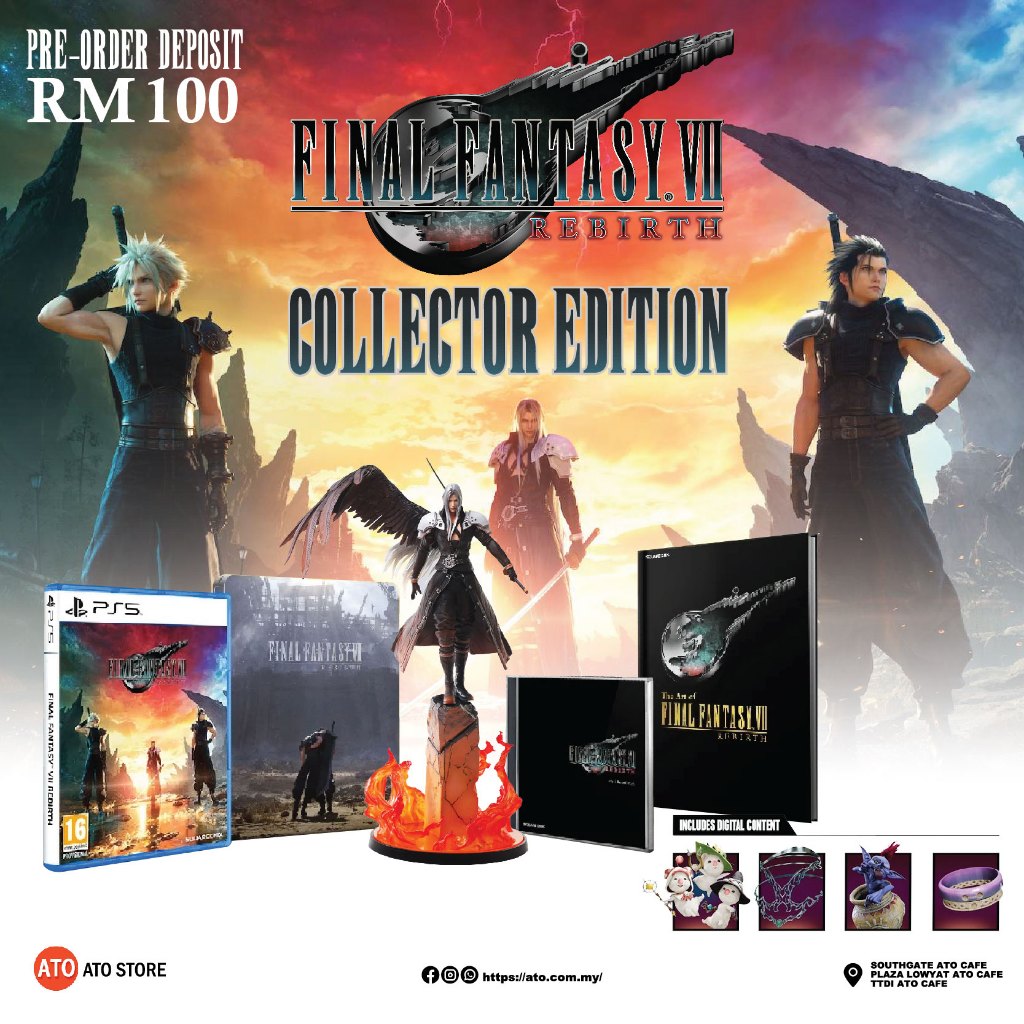 Final Fantasy VII Rebirth Collector Edition for PS5 (ASIA-CHI) Full Set Include Game | Shopee ...