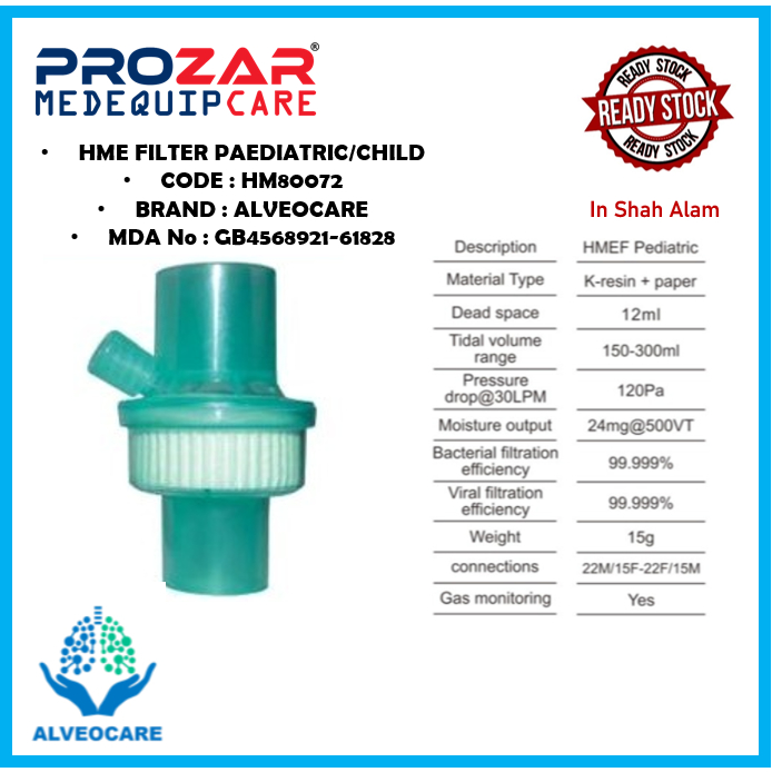 HME FILTER PAEDIATRIC CHILD 150-300ml Vt VOLUME | Shopee Malaysia