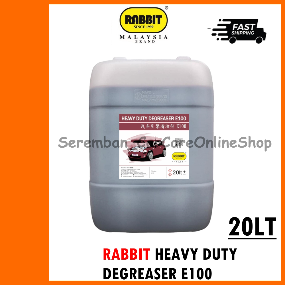RABBIT HEAVY DUTY DEGREASER E100 - 20Lt - chemical cuci penggali ...