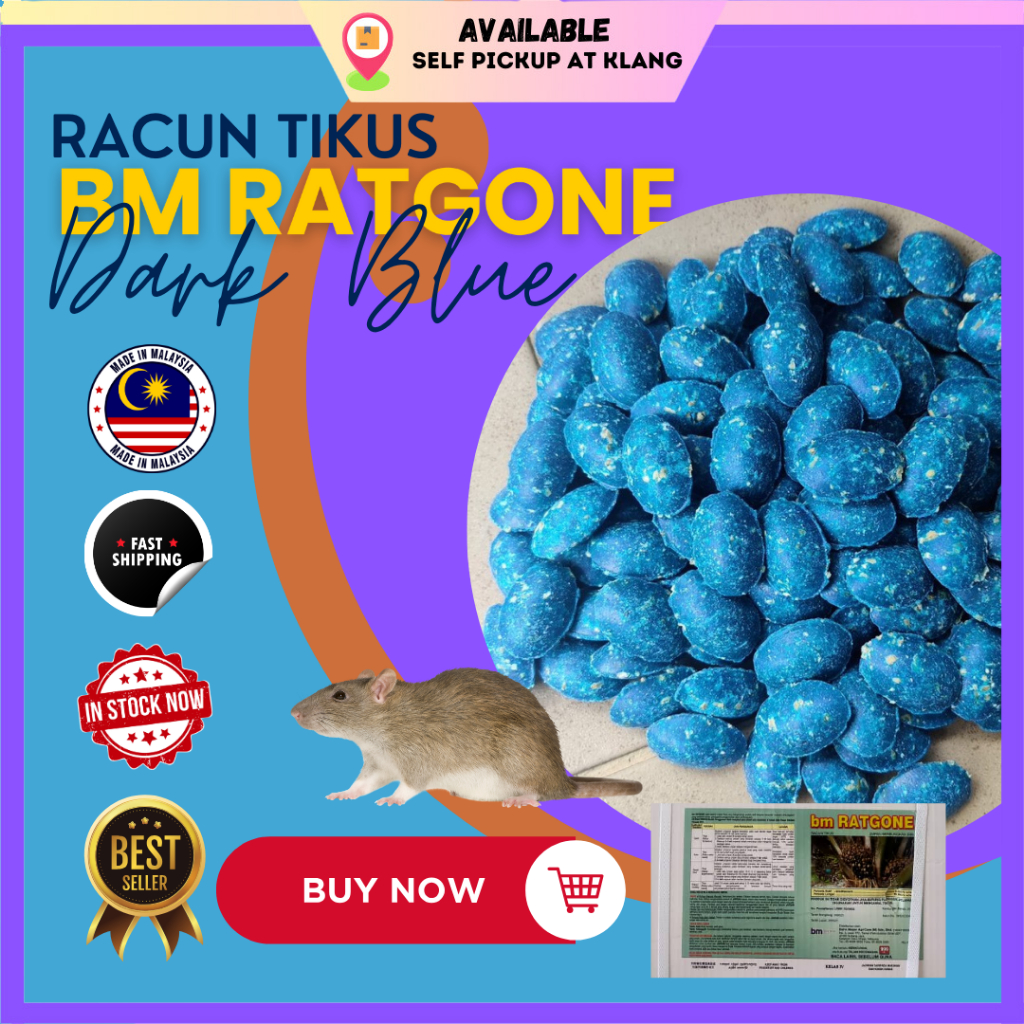 Rat poison 20kg BM RATGONE racun tikus pembunuh tikus lembah bulu kasar ...