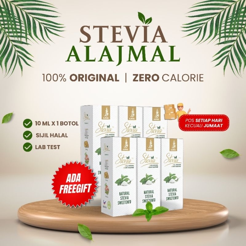 6 botol Stevia Alajmal 10ml/botol Exp: Mei 2027 | Shopee Malaysia
