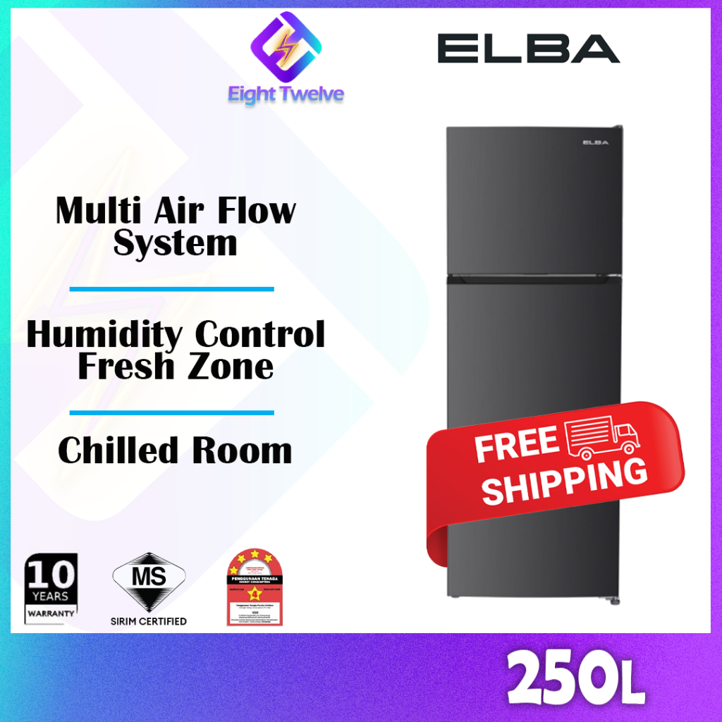 [NEW] Elba 250L / 310L Fridge 2 Doors Peti Sejuk | Shopee Malaysia
