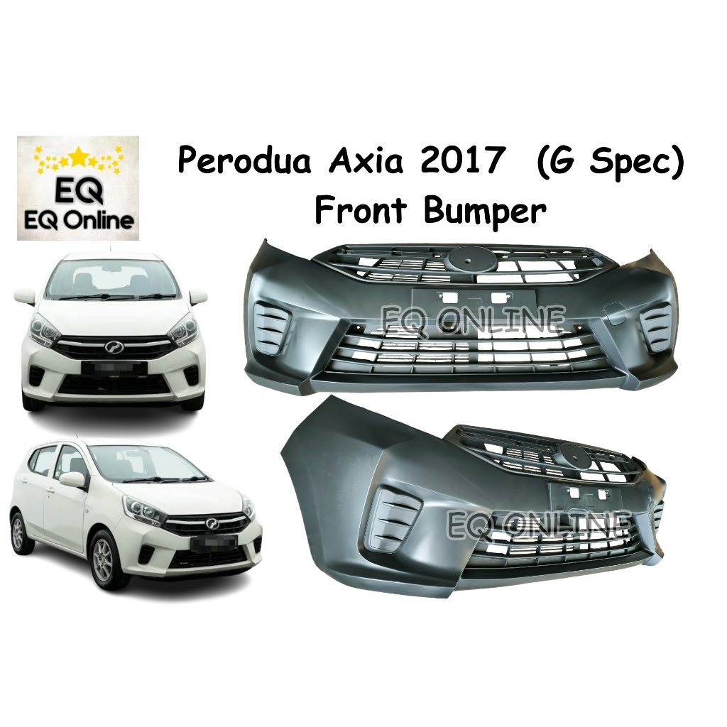 Perodua Axia 2017 G SPEC Front Bumper PP Plastic Malaysia (BUMPER DEPAN ...
