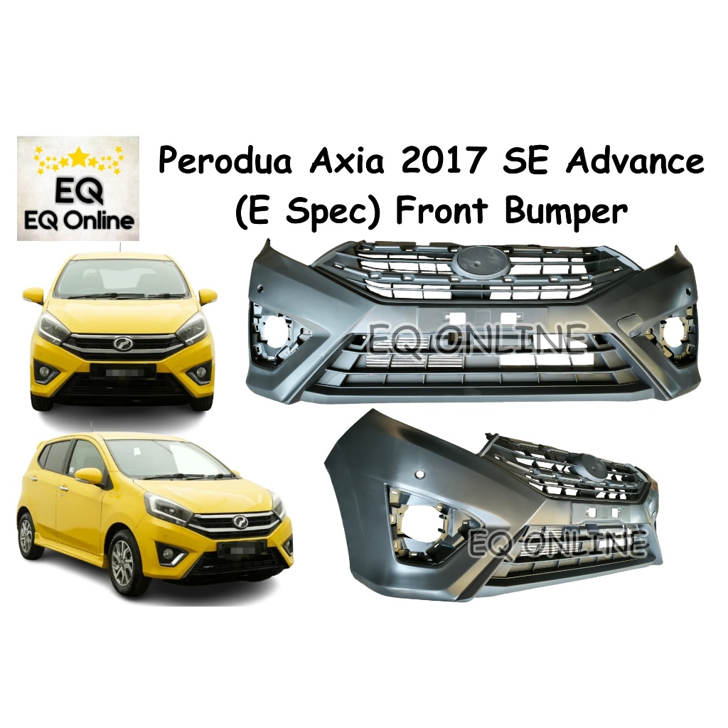 Perodua Axia 2017 SE Advance E Spec Front Bumper (Bumper Depan) PP ...