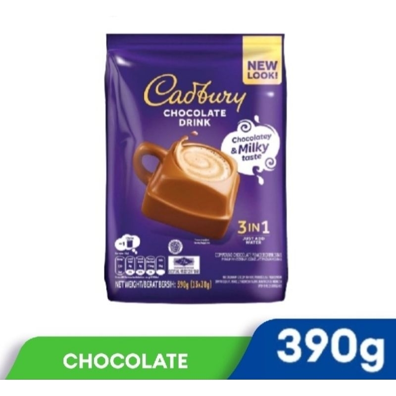 Cadbury 3in1 Hot Chocolate Drink 390g Expired Oct2025 | Shopee Malaysia