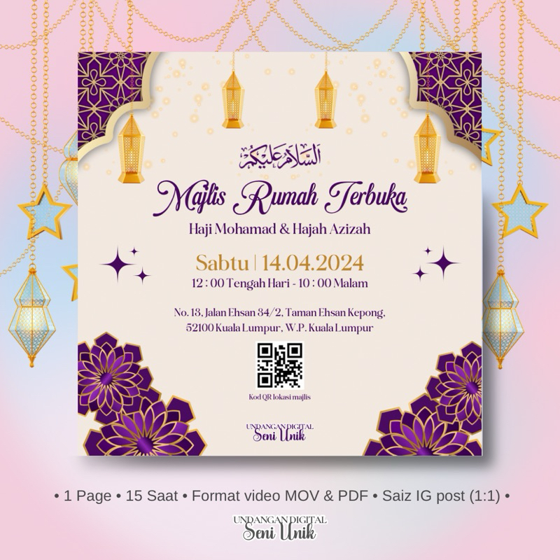 Undangan Digital | Digital invitation [Rumah Terbuka, Buka Puasa, Open ...