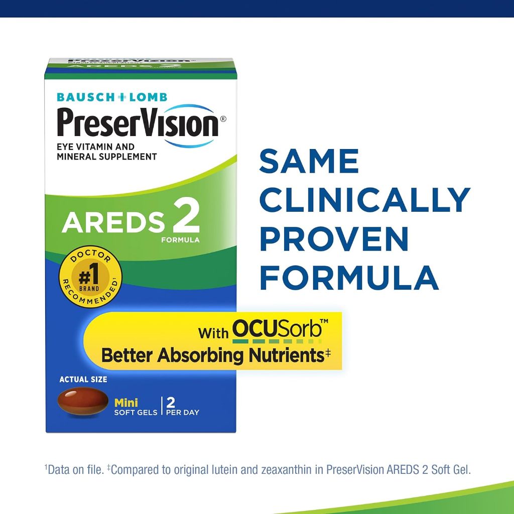 PreserVision AREDS 2 Eye Vitamin & Mineral Supplement 130s/USA | Shopee ...
