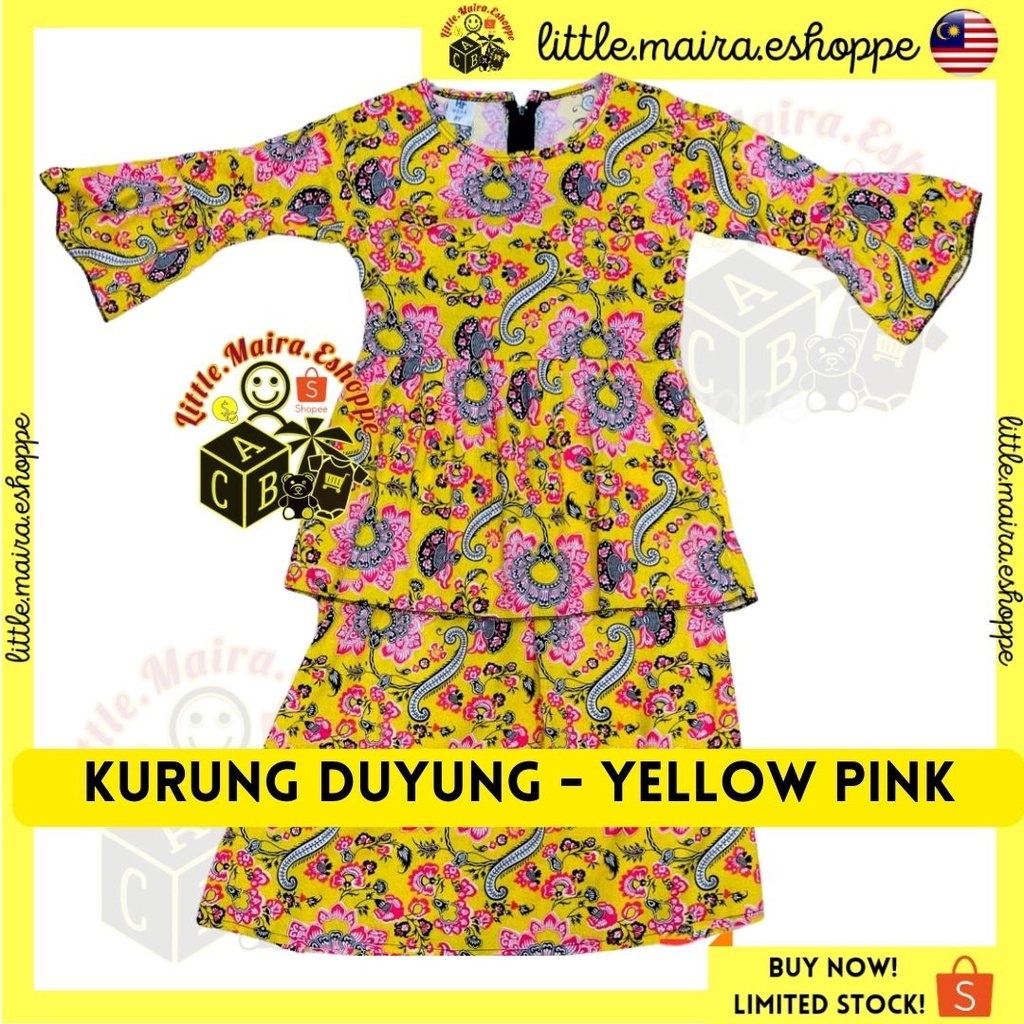 Baju Kebaya & Kurung Kids Kanak-kanak Perempuan Baju Kurung Raya Murah ...