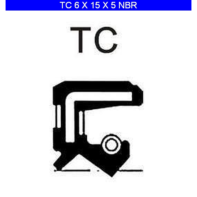 Oil Seal - TC 6x15x5 NBR ( 6 x 15 x 5 ) | Shopee Malaysia
