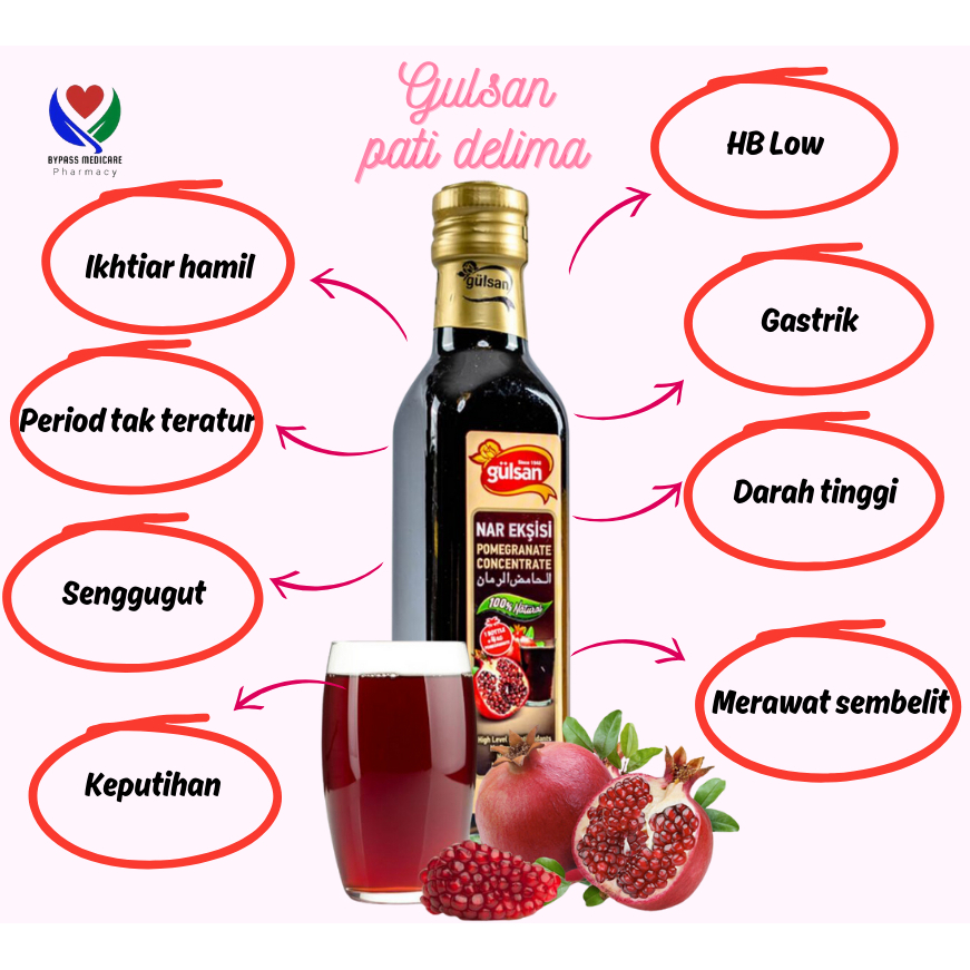 GULSAN JUS DELIMA 250ML | Shopee Malaysia
