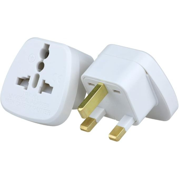 Plug Universal Travel 3 Pin Universal Adapter UK MY Converter Adaptor ...