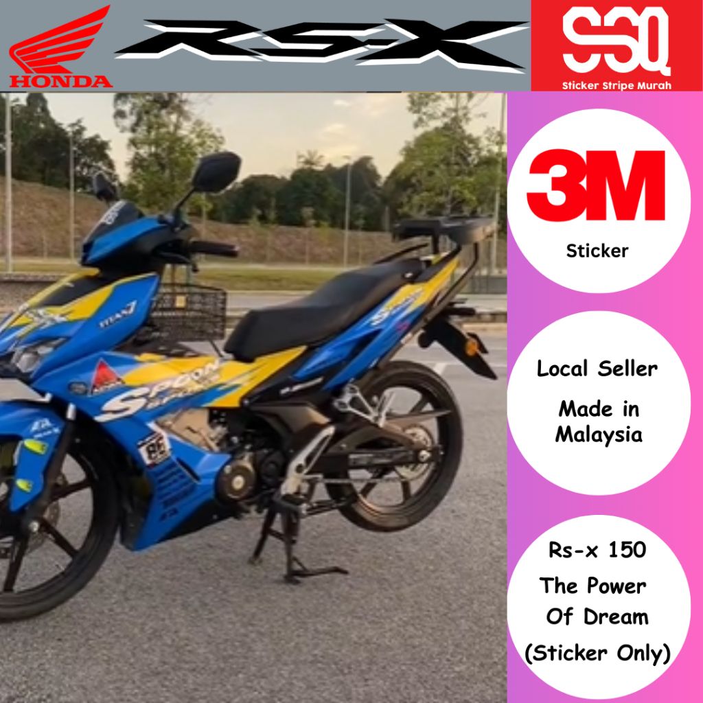 High Quality AAA Premium Sticker Stripe Honda Rsx150 Spoon Sport Cover ...