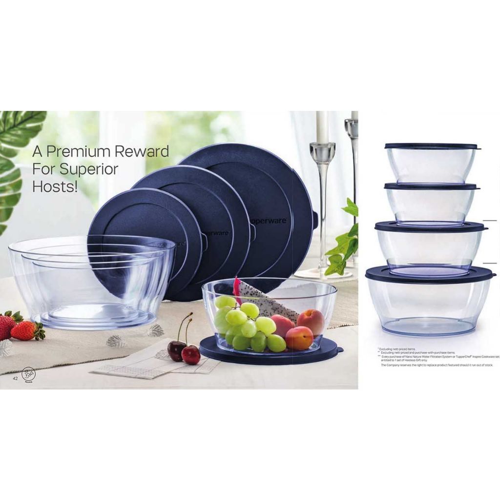 i'2247 Tupperware Premium Bowl / Tupperware Clear Bowl/Bowl -Limited ...
