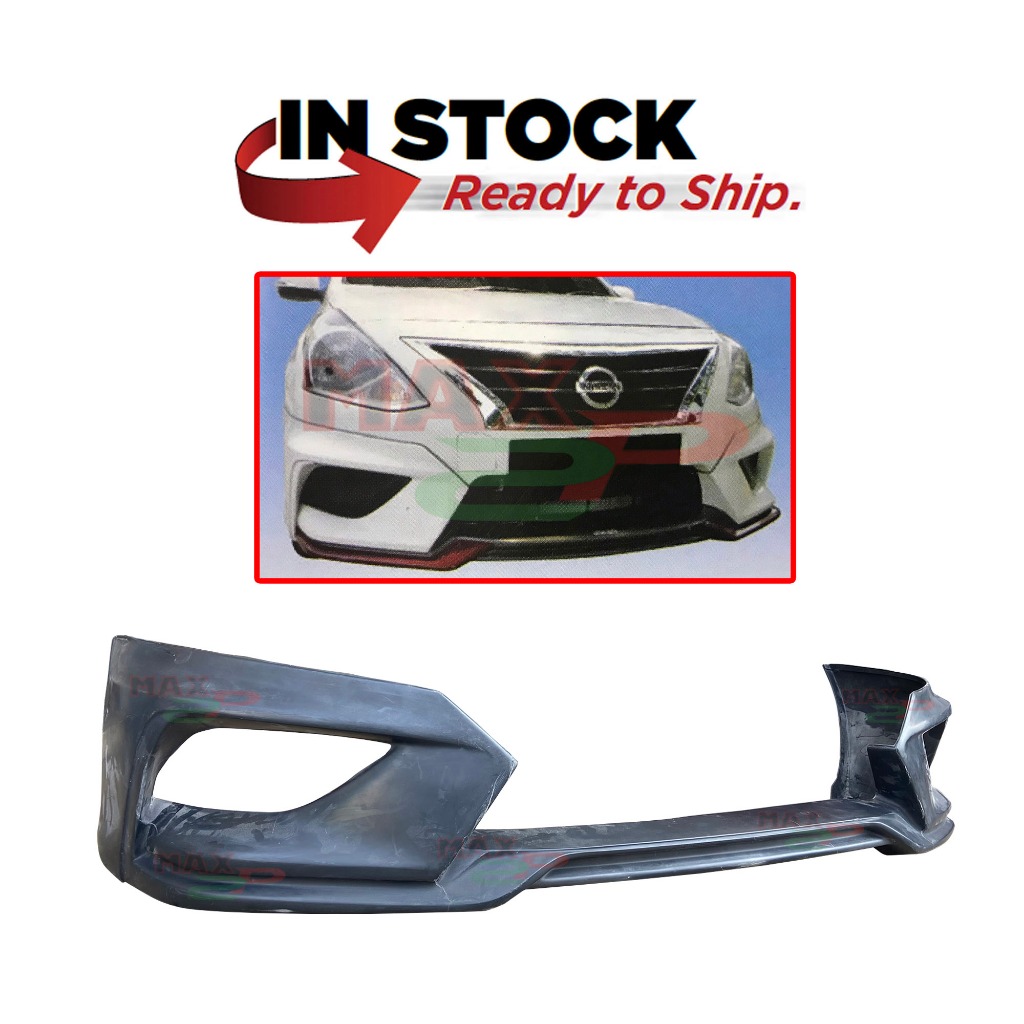 Nissan Almera N17 (2015 Facelift) NISMO Front Skirt Skirting With Logo ...