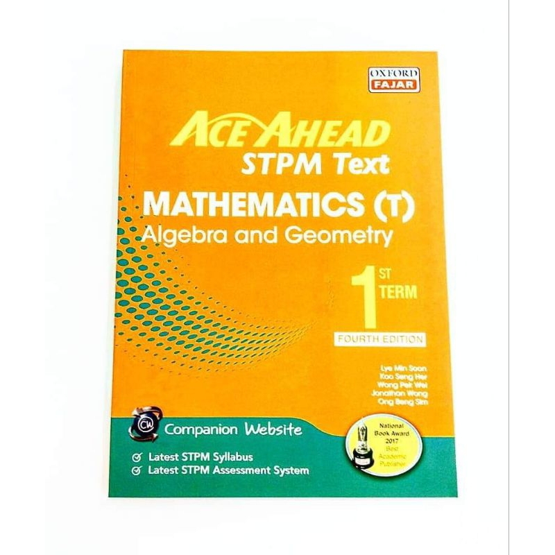 PDF VERSION Ace Ahead Oxford Fajar Textbook STPM Math T Semester 1 | Shopee Malaysia