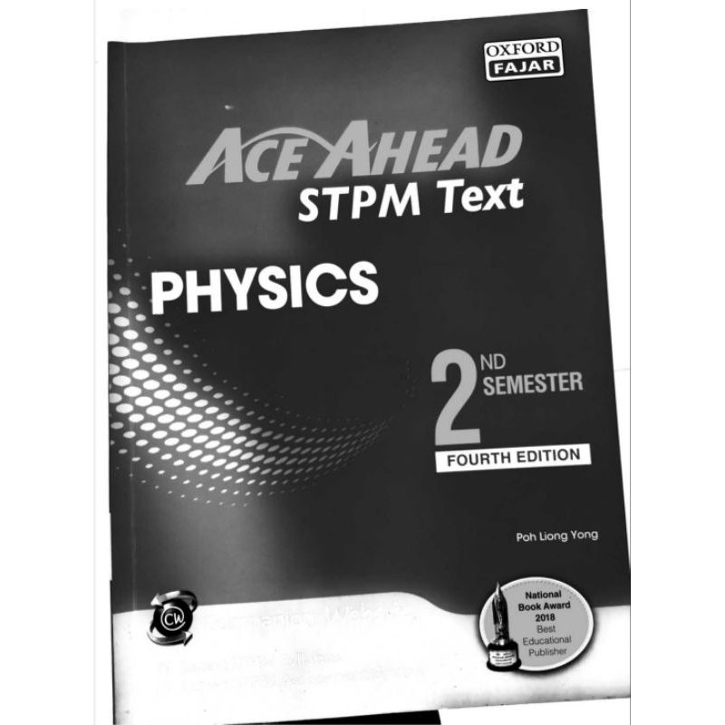 PDF VERSION Ace Ahead Oxford Fajar Textbook STPM Physics Semester 2 | Shopee Malaysia