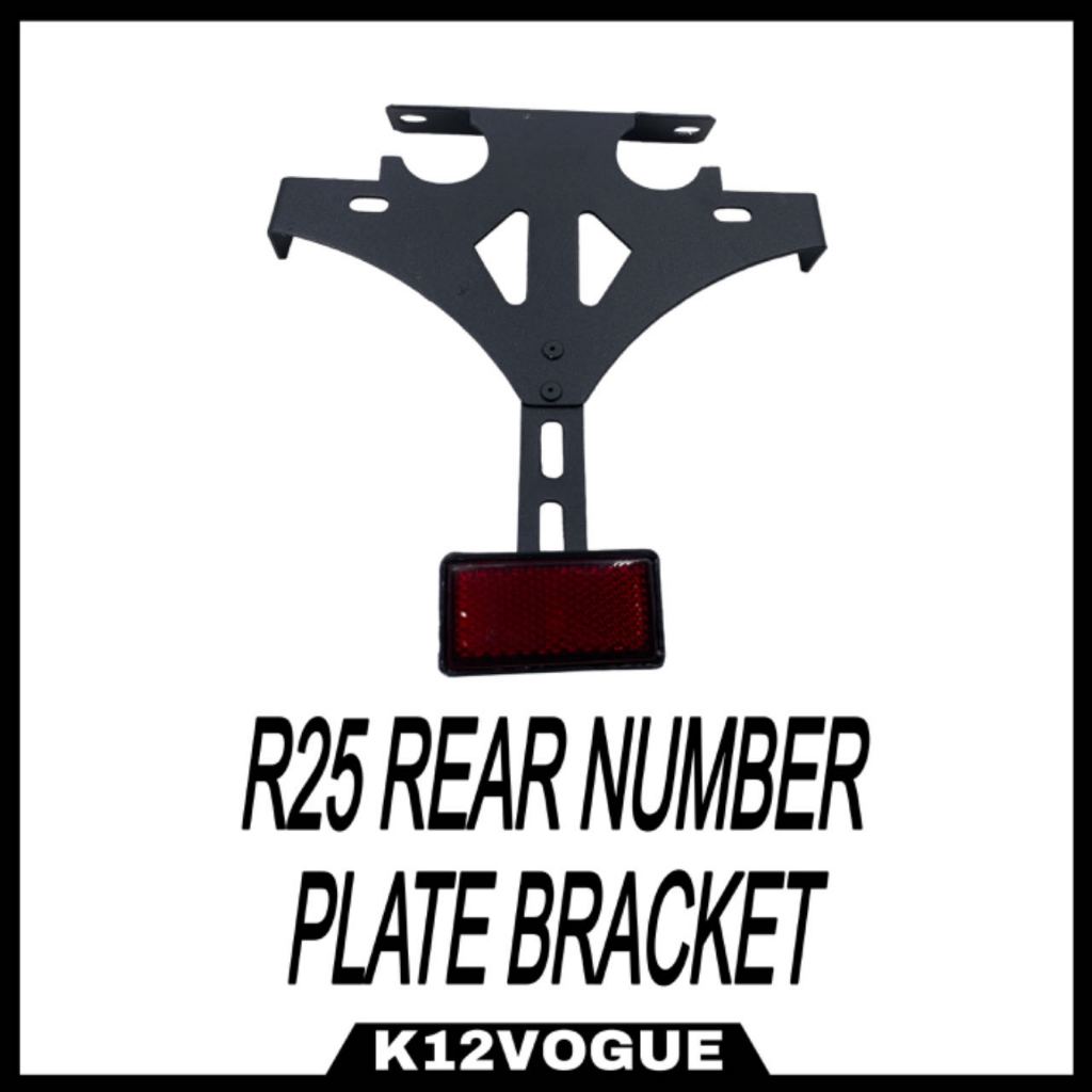 YAMAHA R25 REAR NUMBER PLATE BRACKET (BLACK) / REAR NUMBER PLATE HOLDER ...