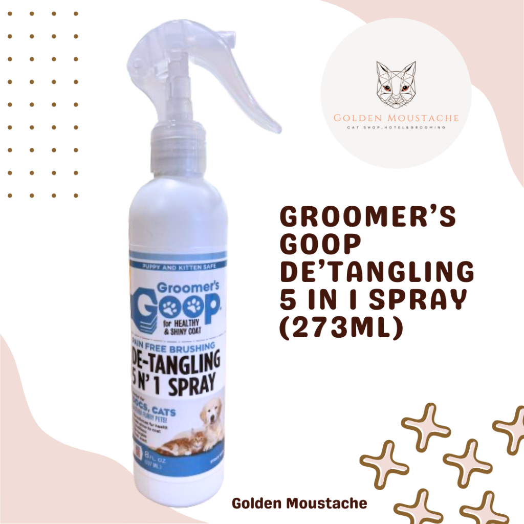 🔥 [ORIGINAL] ® Groomer's Goop Pet De-Tangling 5N'1 Spray 8oz (237ml ...