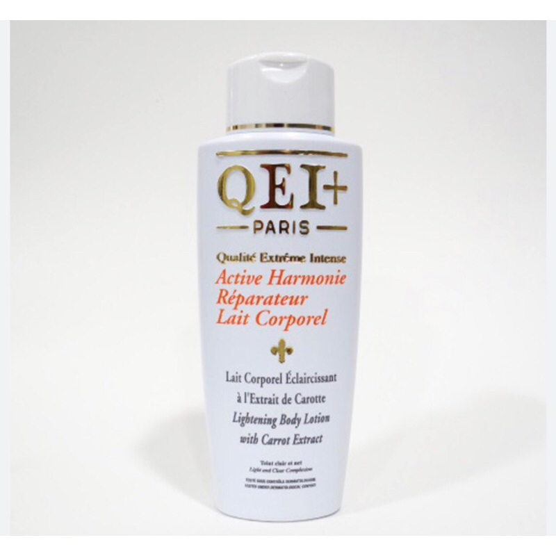 QEI+ Paris, Skin Lightening Body Lotion + Carrot Extract, 500ML, 100% ...