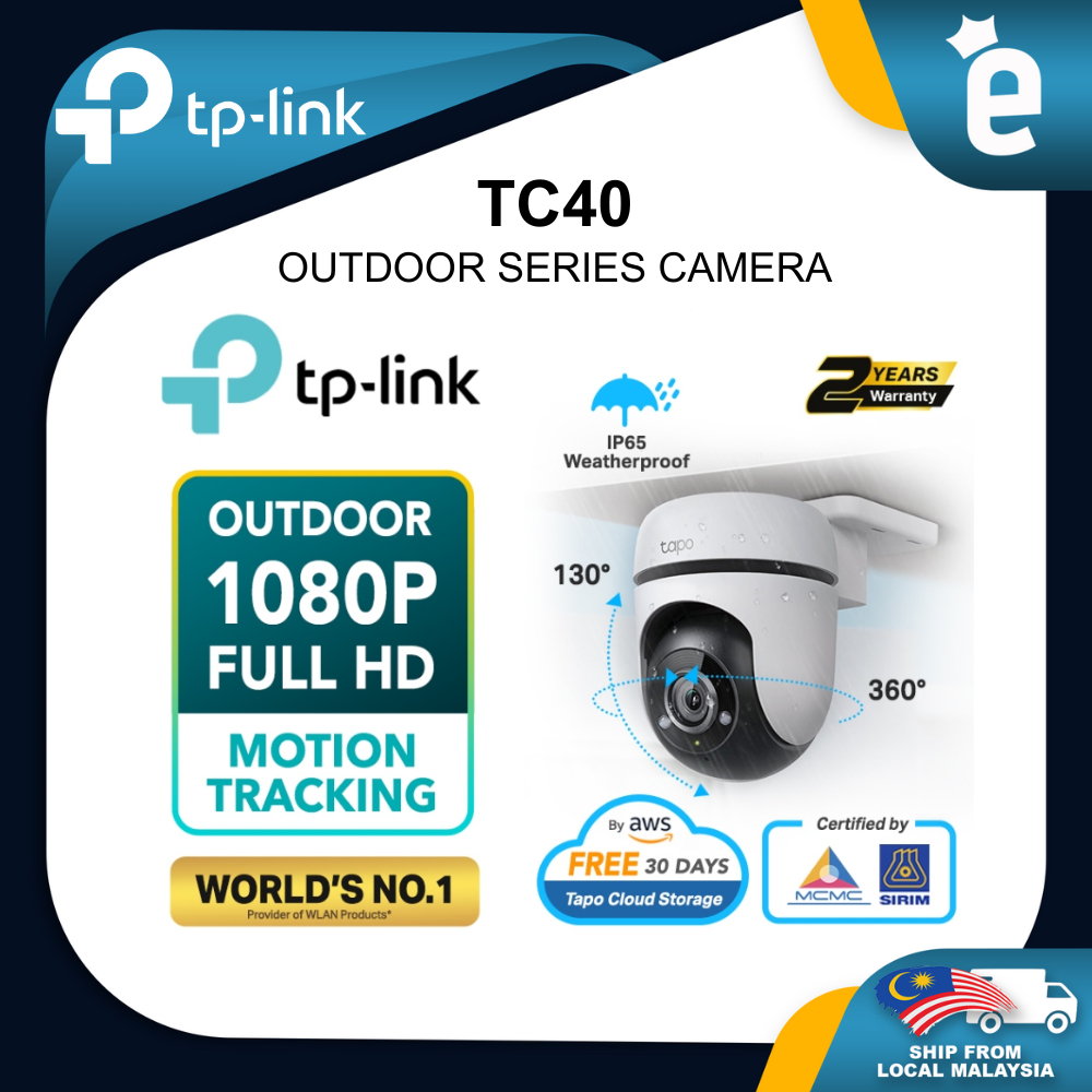 TP-Link CCTV Tapo TC40 - [C500] CCTV Pan Tilt AI Outdoor Home WiFi ...