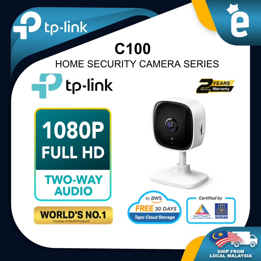 TP-Link CCTV Tapo C100 C200 C210 C220 C225 1080P Full HD Pan Tilt 360 ...