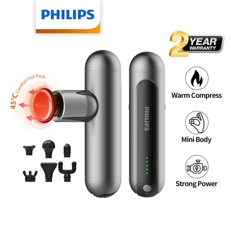 Philips Mini Massage Gun Heating Function Mesin Urut Muscle Gun ...