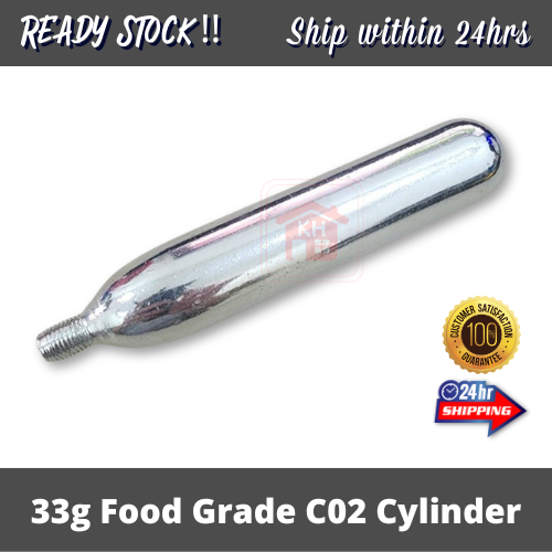 [READY STOCK] 33g Food Grade Co2 Threaded Cylinder | Shopee Malaysia