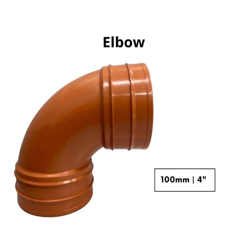 UPVC Underground Pipe Elbow 4 Inch | Shopee Malaysia