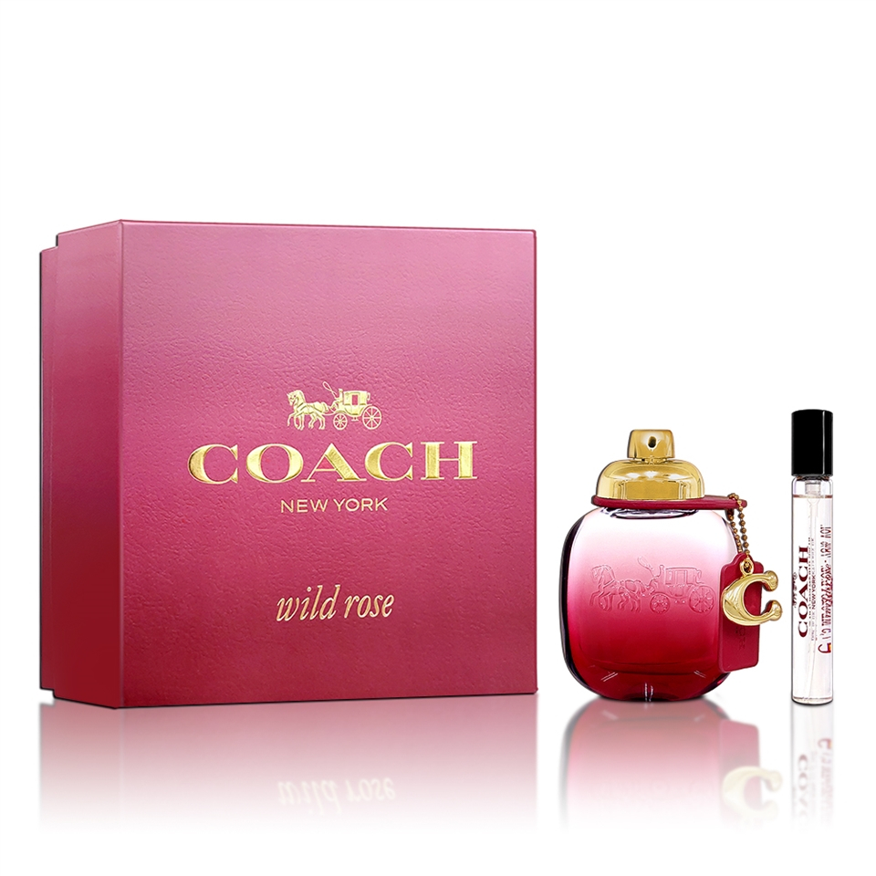 Coach Wild Rose EDP 50ml + 7.5ml Travel Spray Gift Set (W) | Shopee ...