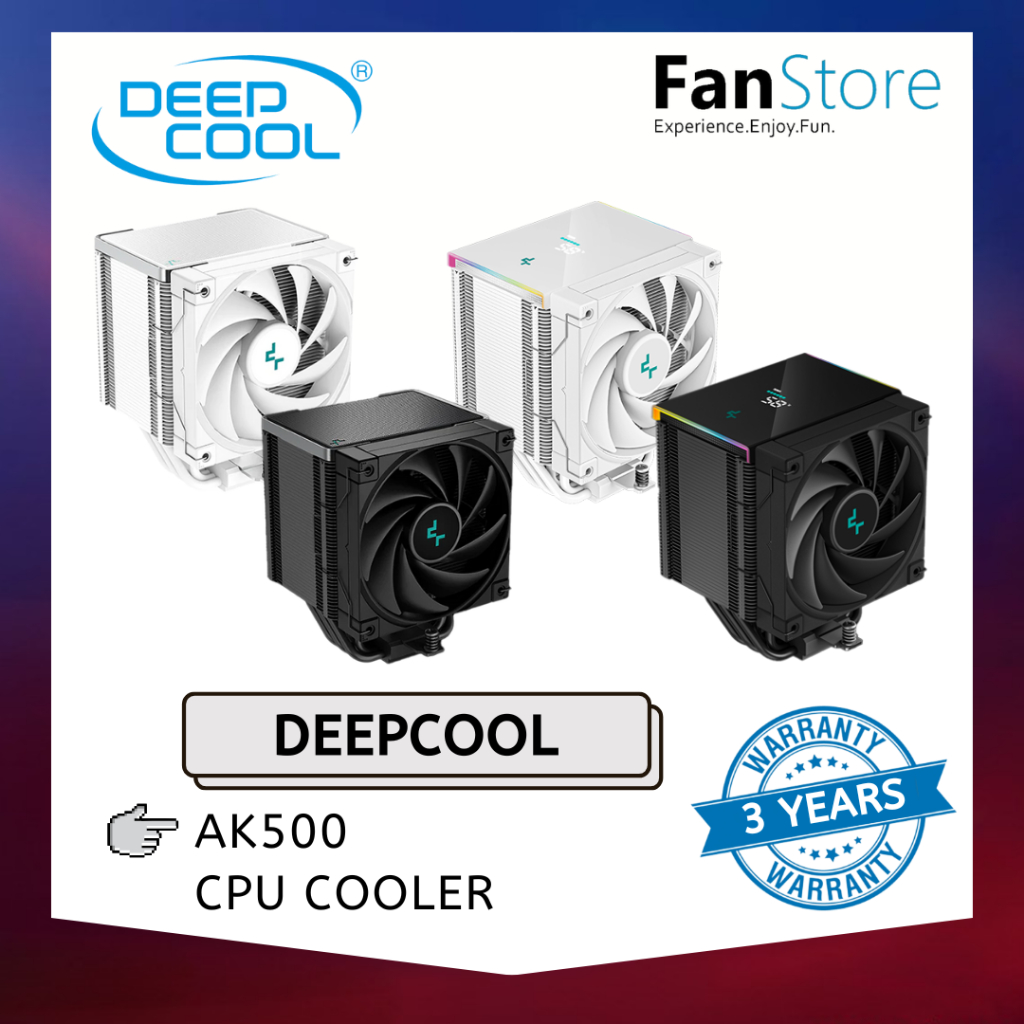 FANSTORE DEEPCOOL AK500 High-Performance Single Tower CPU Air Cooler ...