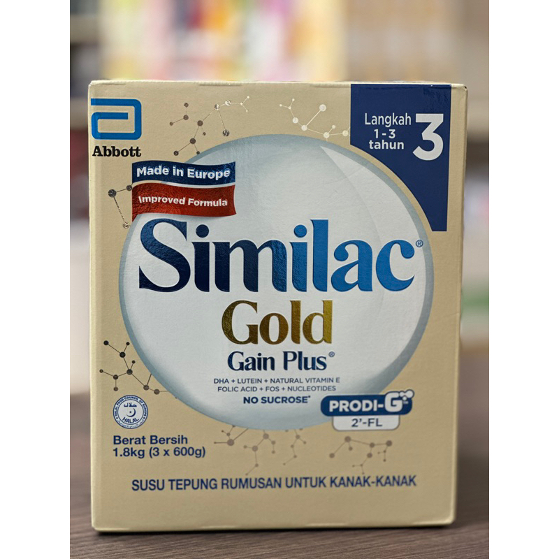 SIMILAC GOLD GAIN PLUS STEP 3/ 4 1.8KG | Shopee Malaysia