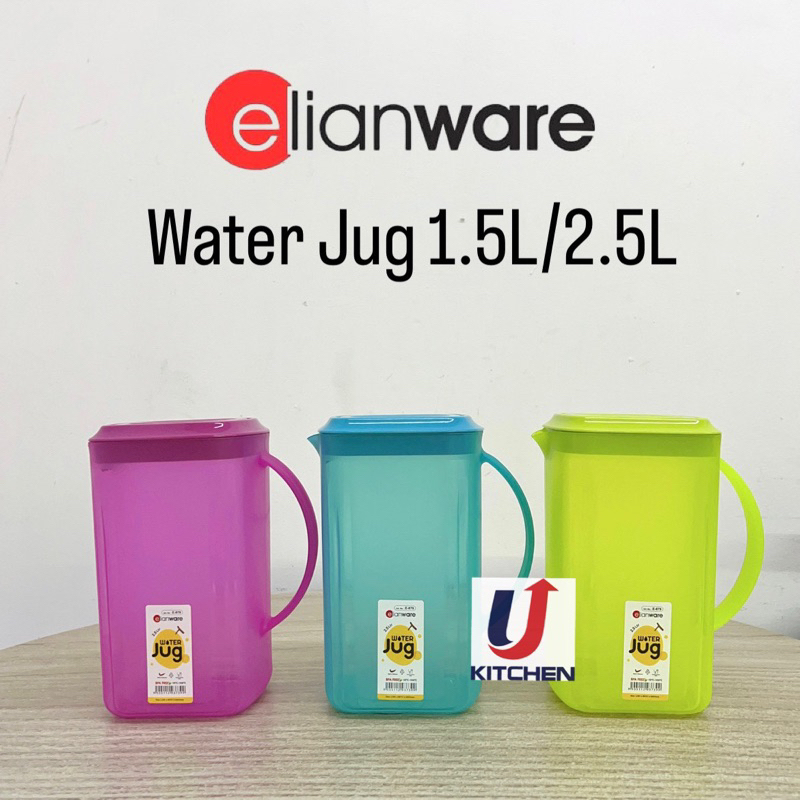 ELIANWARE Plastic Water Jug 2.5L/1.5L / Water Pitcher / Jug Air ...