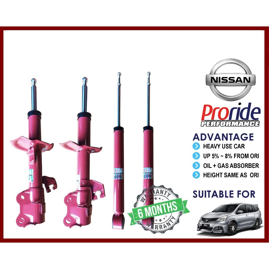 Proride Nissan Grand Livina Heavy Duty Absorber X-Gear HDuty | Shopee Malaysia