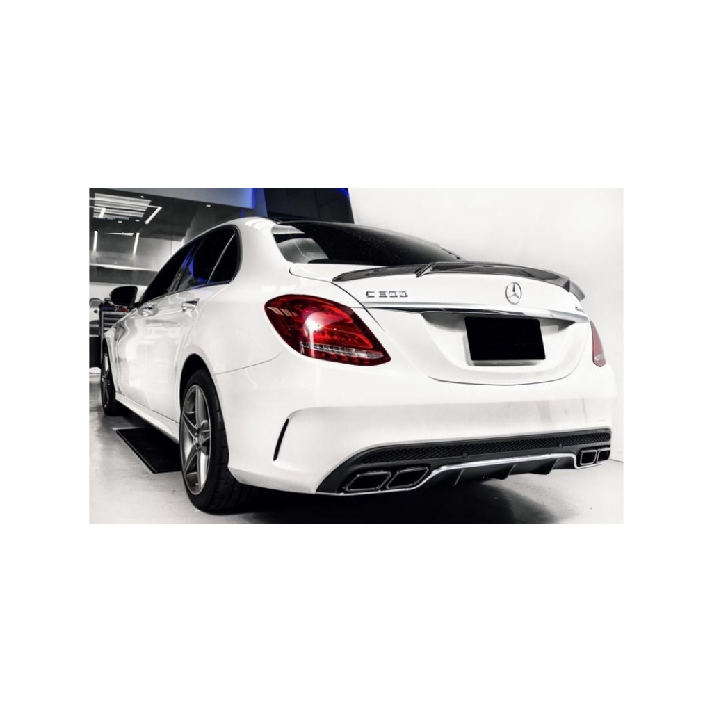 W205 C-CLASS C200 C250 C300 C43 C63 Brabus Carbon Spoiler M666 | Shopee ...